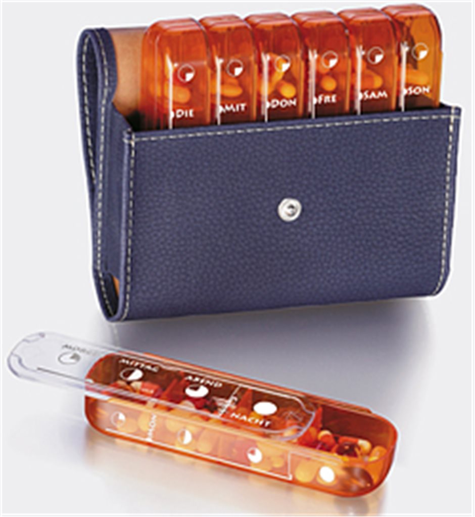 Tablettenboxen für zu Hause und für die Reisetasche