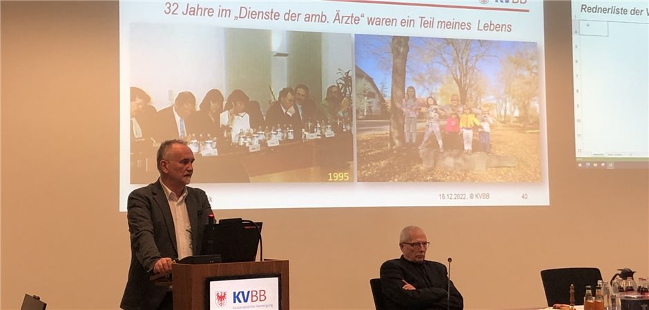 Brandenburg: Ex-KV-Vorsitzender Peter Noack legt letzten Bericht ab