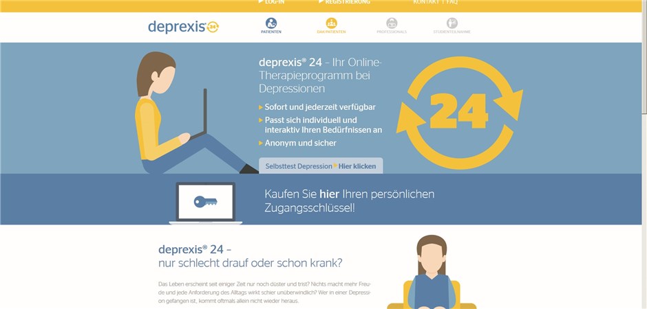 Kasse wirbt für Online-Therapieprogramm gegen Depression