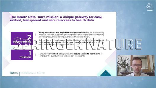 Mario Jendrossek, Health Data Hub, Frankreich